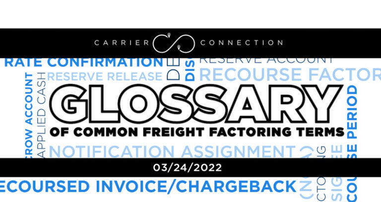 Glossary of Common Freight Factoring Terms | England Logistics