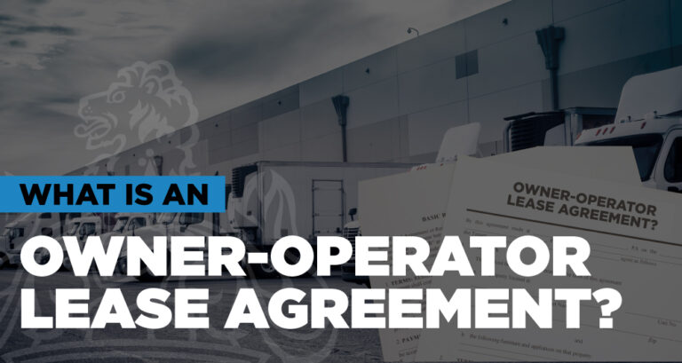 What is an Owner-Operator Lease Agreement? | England Logistics
